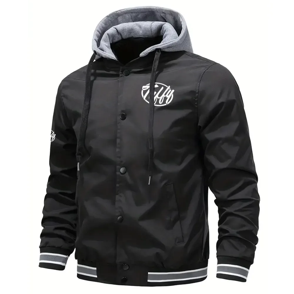 Tuffy Exclusive Logo Hooded Windbreaker Jacket HCPDBJ159TUZ - Tuffy ...